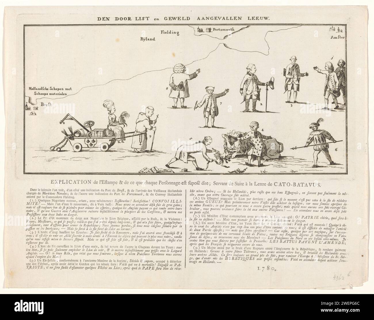Anglo dutch war cartoon hi-res stock photography and images - Alamy