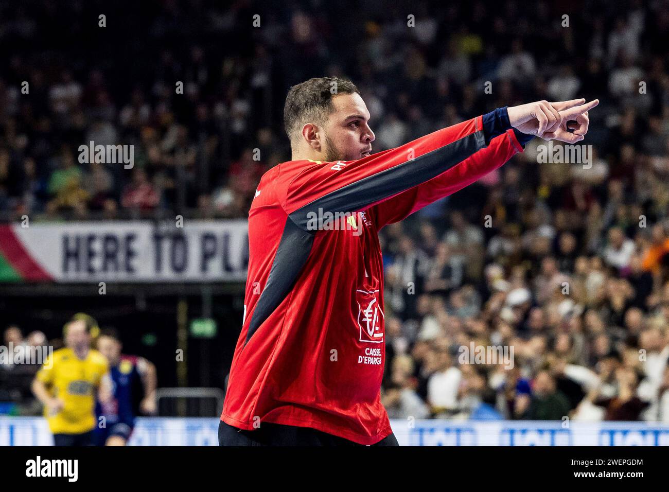 Samir Bellahcene (Frankreich, #1) jubelt MEN?S EHF EURO 2024 ...