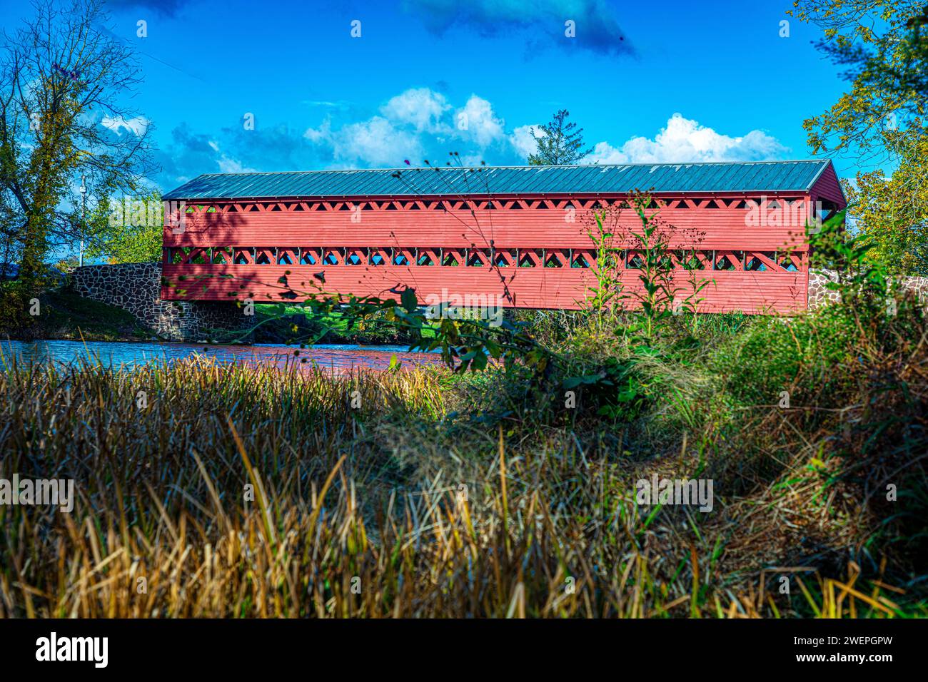 Gettysburg covered bridge hi-res stock photography and images - Alamy