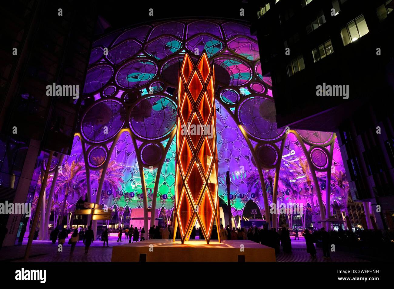 An art work called Minaret 2.0 by Emirati artist Abdalla Almulla is ...