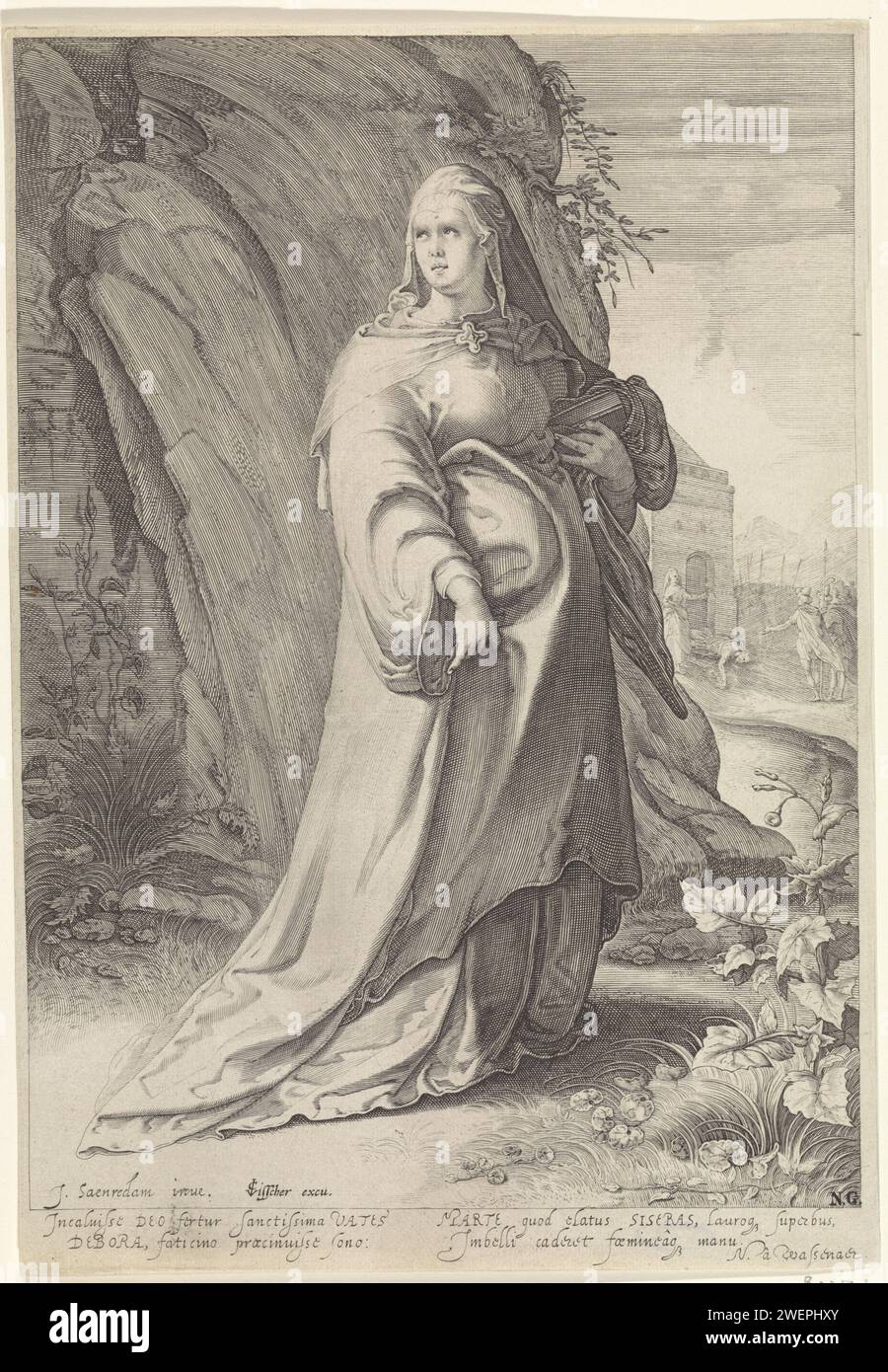 Debora, anonymous, after Jan Saenredam, 1601 - 1652 print The ...