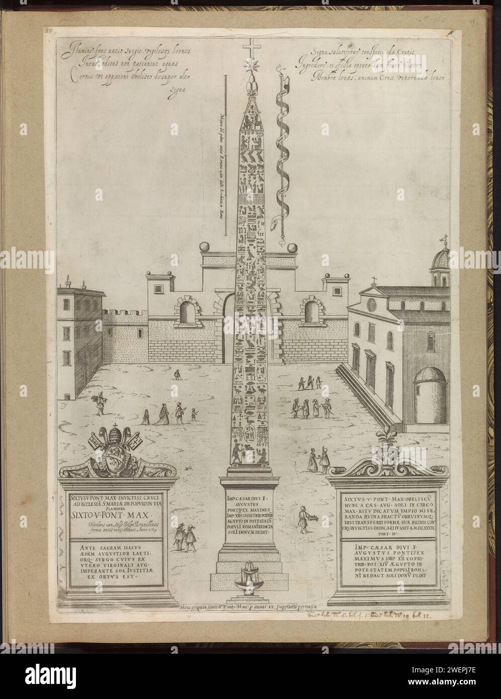 Flaminian obelisk hi-res stock photography and images - Alamy