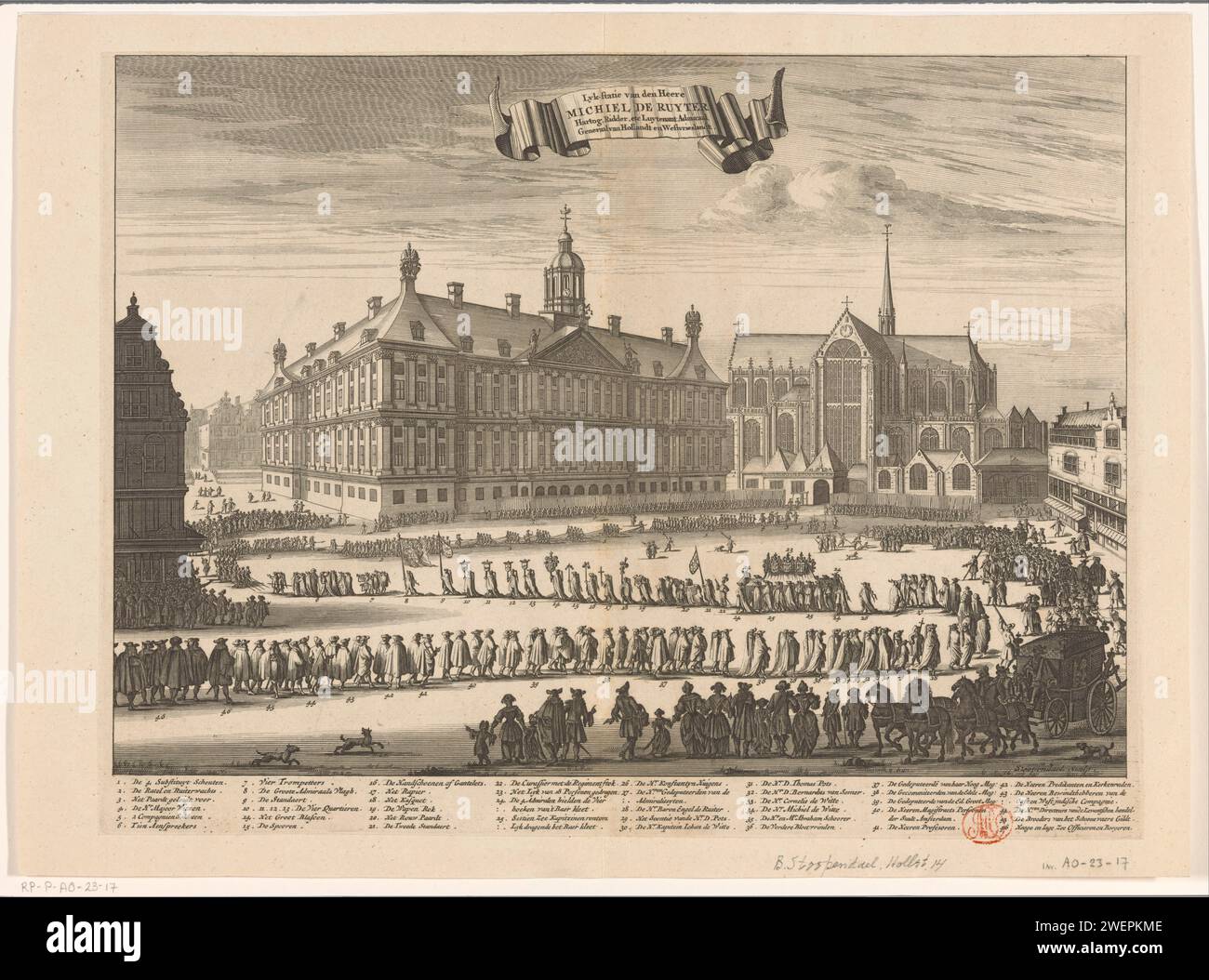 Funeral procession of Michiel de Ruyter, 1677, Bastiaen Stopendael ...