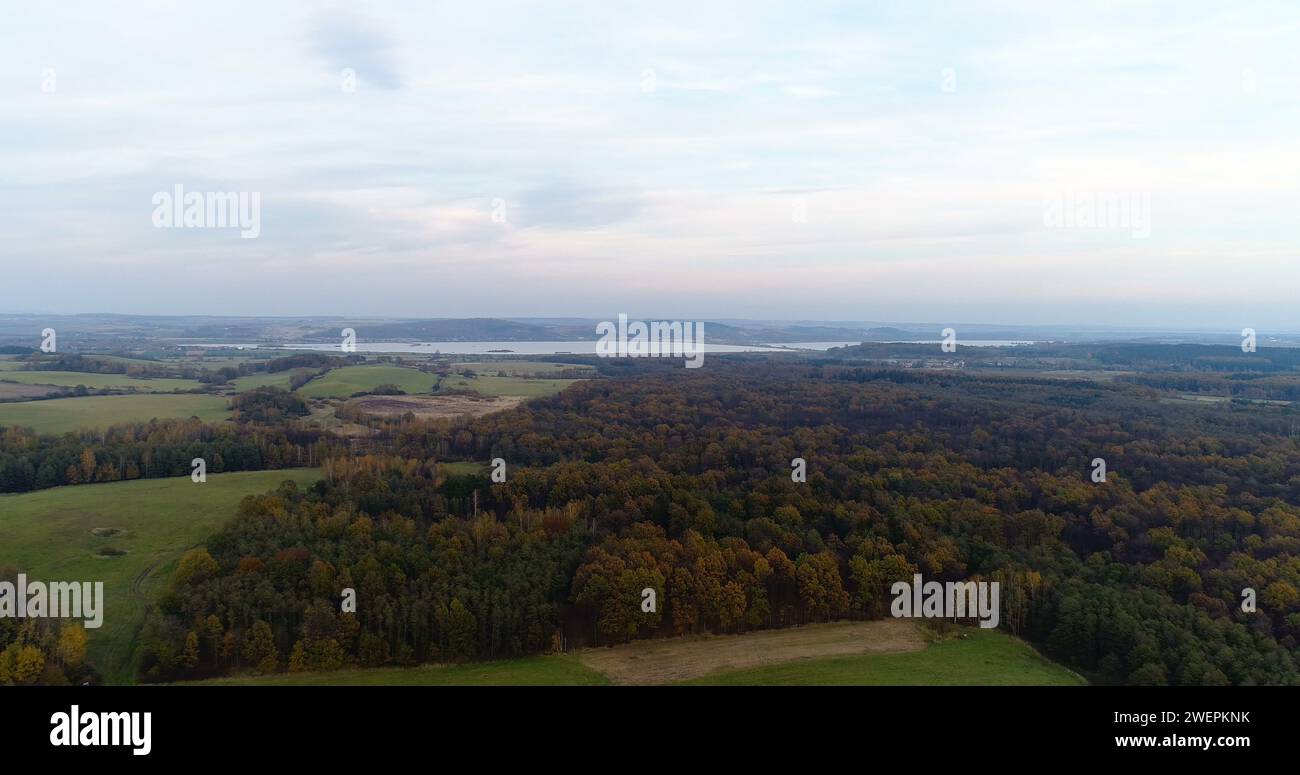 Drone flying forward over mountain hi-res stock photography and images ...