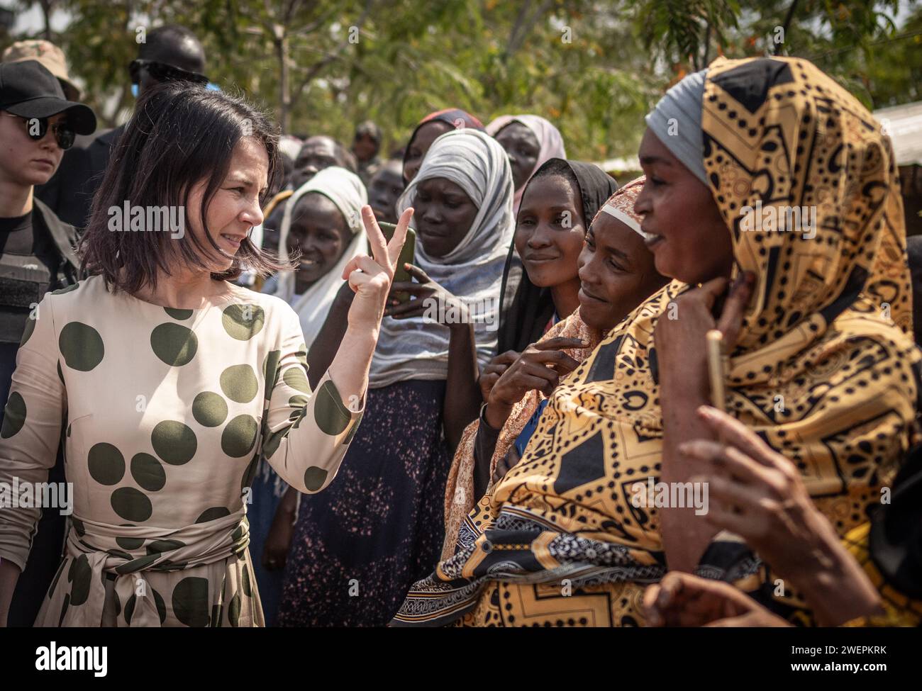 Juba, South Sudan. 26th Jan, 2024. Annalena Baerbock (Bündnis90/Die ...