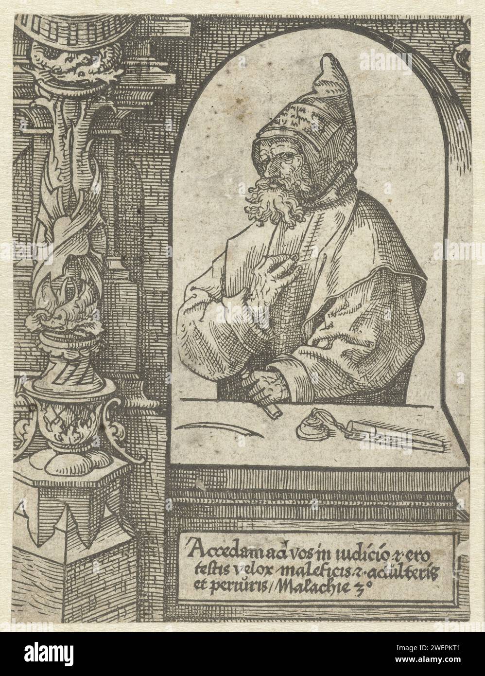 The Prophet Malachi, Jacob Cornelisz van Oostsanen, 1521 - 1525 print ...