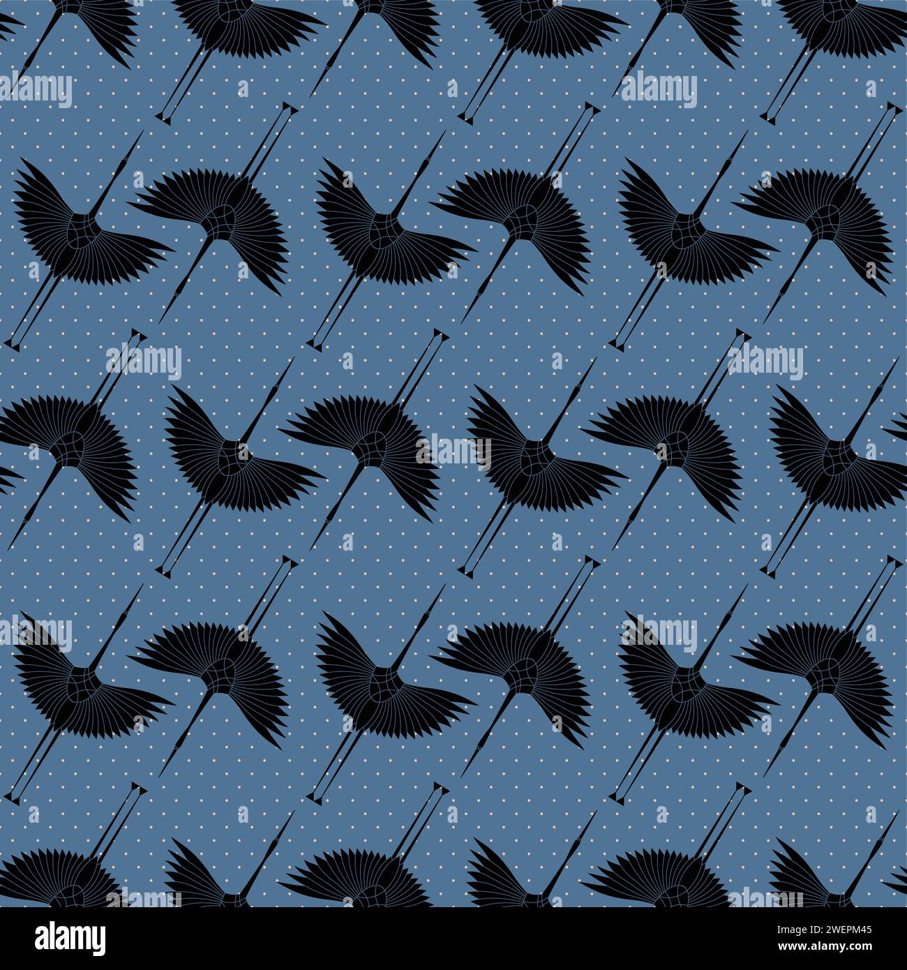 Japanese fabric pattern blue Stock Vector Images - Alamy