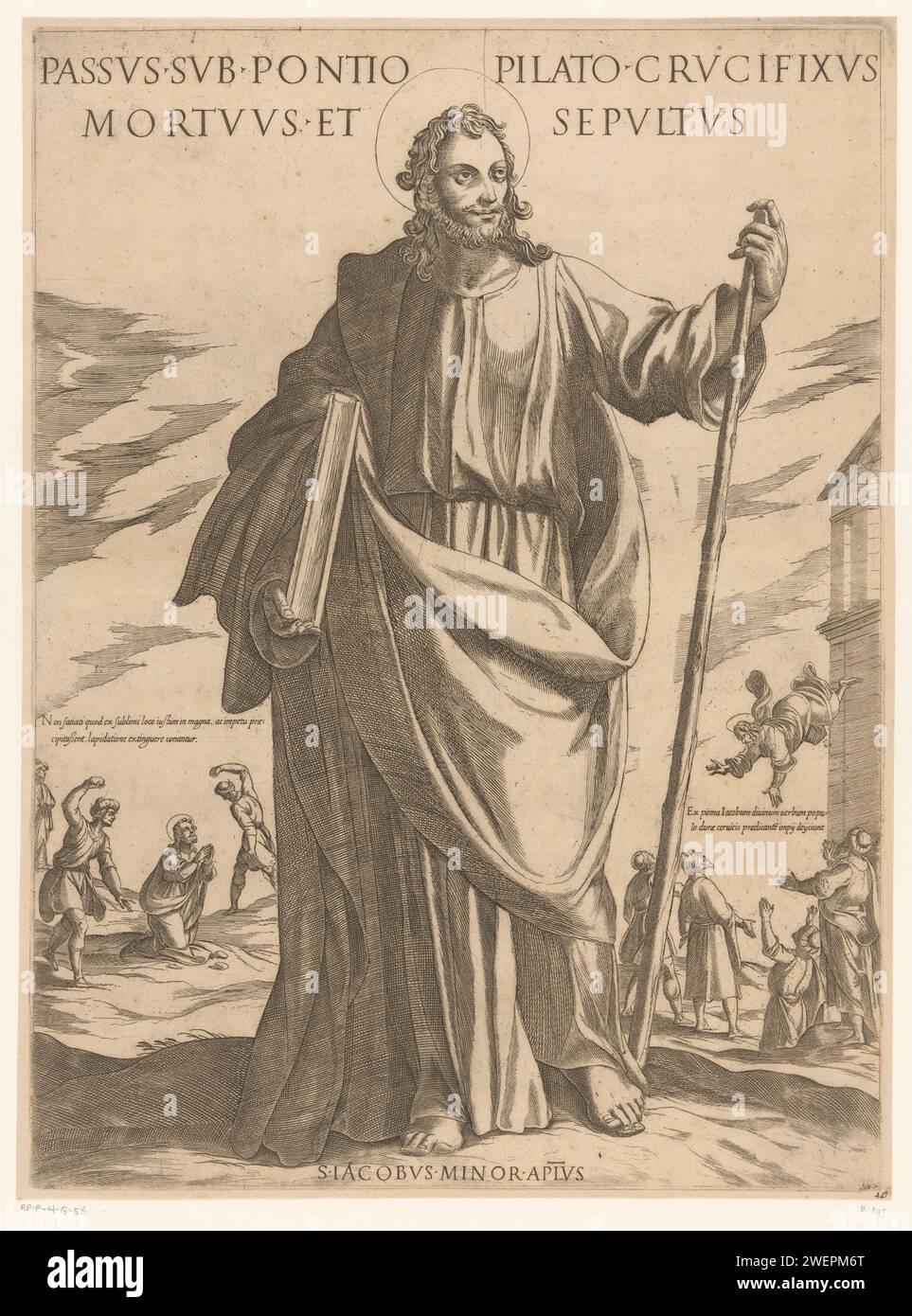 The Holy Jacobus De Lessere, Antonio Tempesta, 1565 - 1630 print The ...