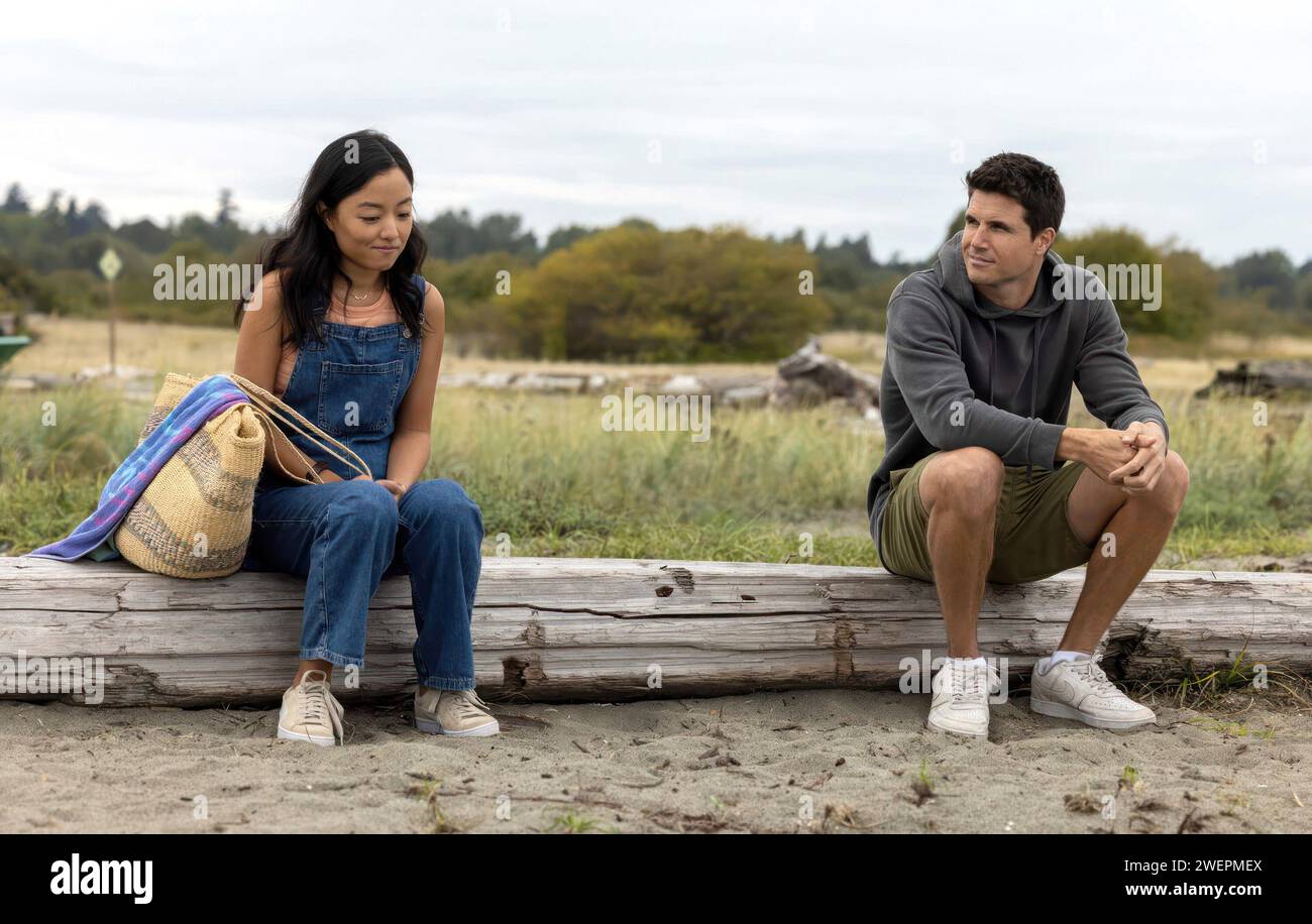 FLOAT, from left: Andrea Bang, Robbie Amell, 2023. © Lions Gate Films ...