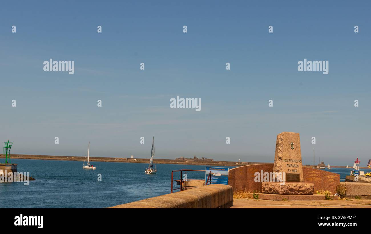 Cherbourg Harbor in Normandy, France. Peninsula of Cotentin Stock Photo ...