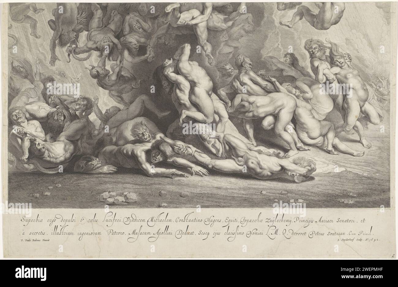 Fall of the damned (bottom plate), Jonas Suyderhoef, After Peter Paul ...