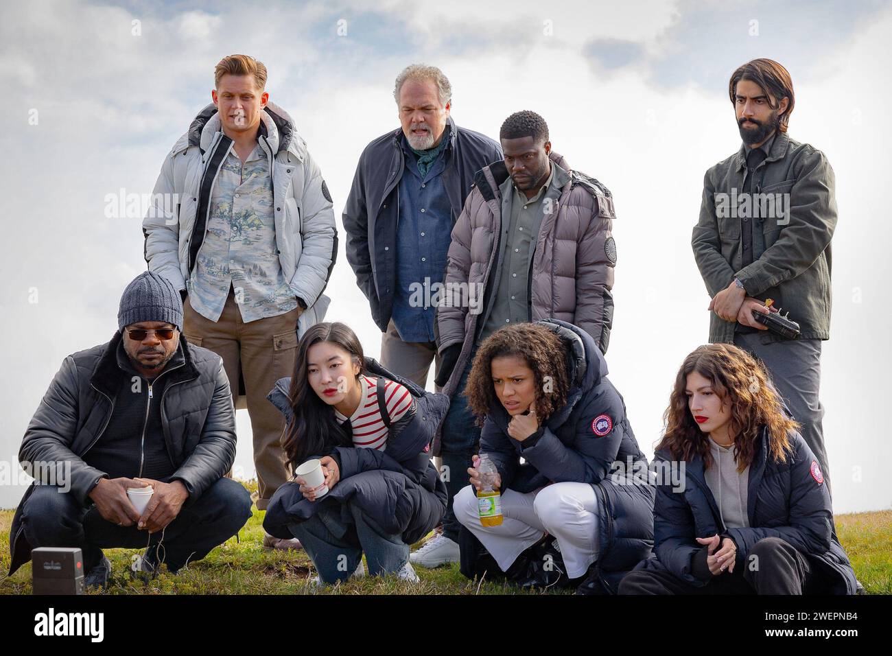 LIFT, bottom from left: director F. Gary Gray, Yun Jee KIM, Gugu Mbatha ...