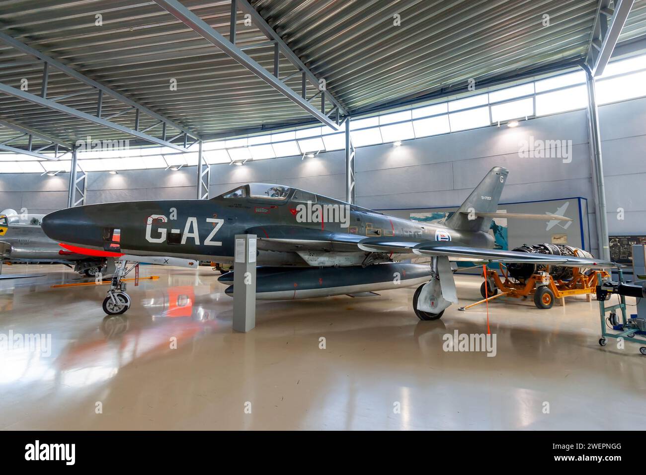 Republic RF-84F Thunderstreak fighter jet from the Royal Norwegian Air ...