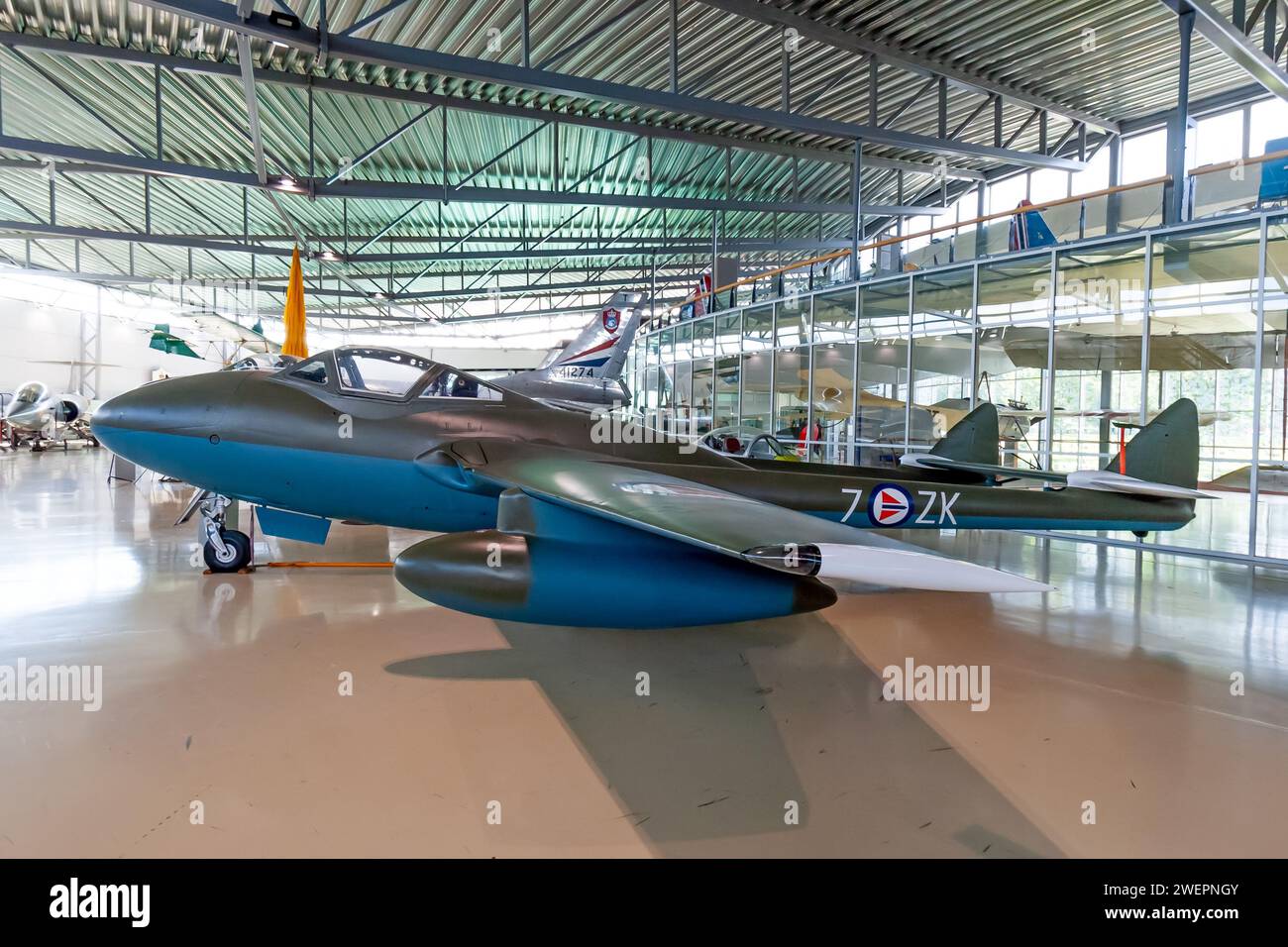 DeHavilland Vampire T.55 (J-28C3) trainer jet from the Royal Norwegian ...