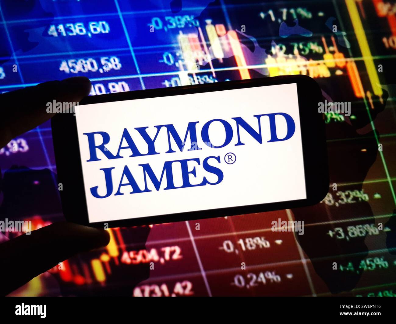 Konskie, Poland - January 25, 2024: Raymond James Financial company ...