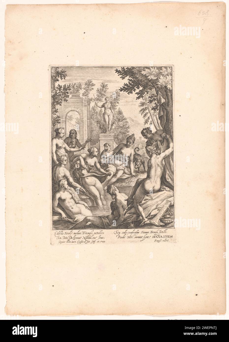 Diana in Callisto, 1589 - 1611 print Diana discovers that Callisto, one ...