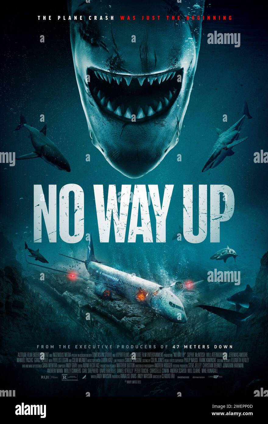 NO WAY UP, US poster, 2024. © RLJE Films /Courtesy Everett Collection ...