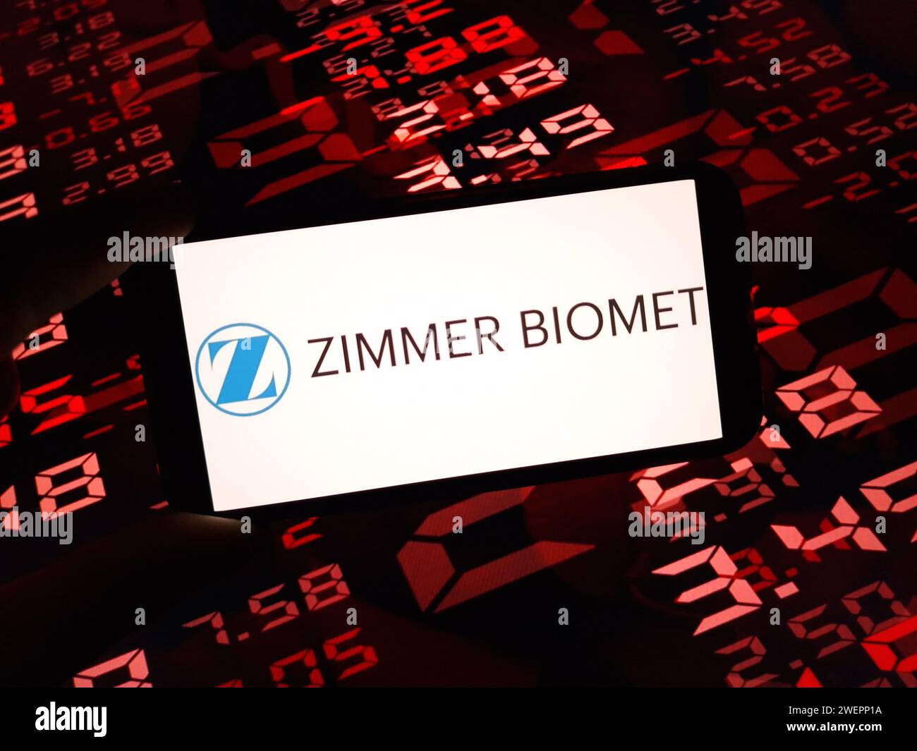 Konskie, Poland - January 25, 2024: Zimmer Biomet company logo ...