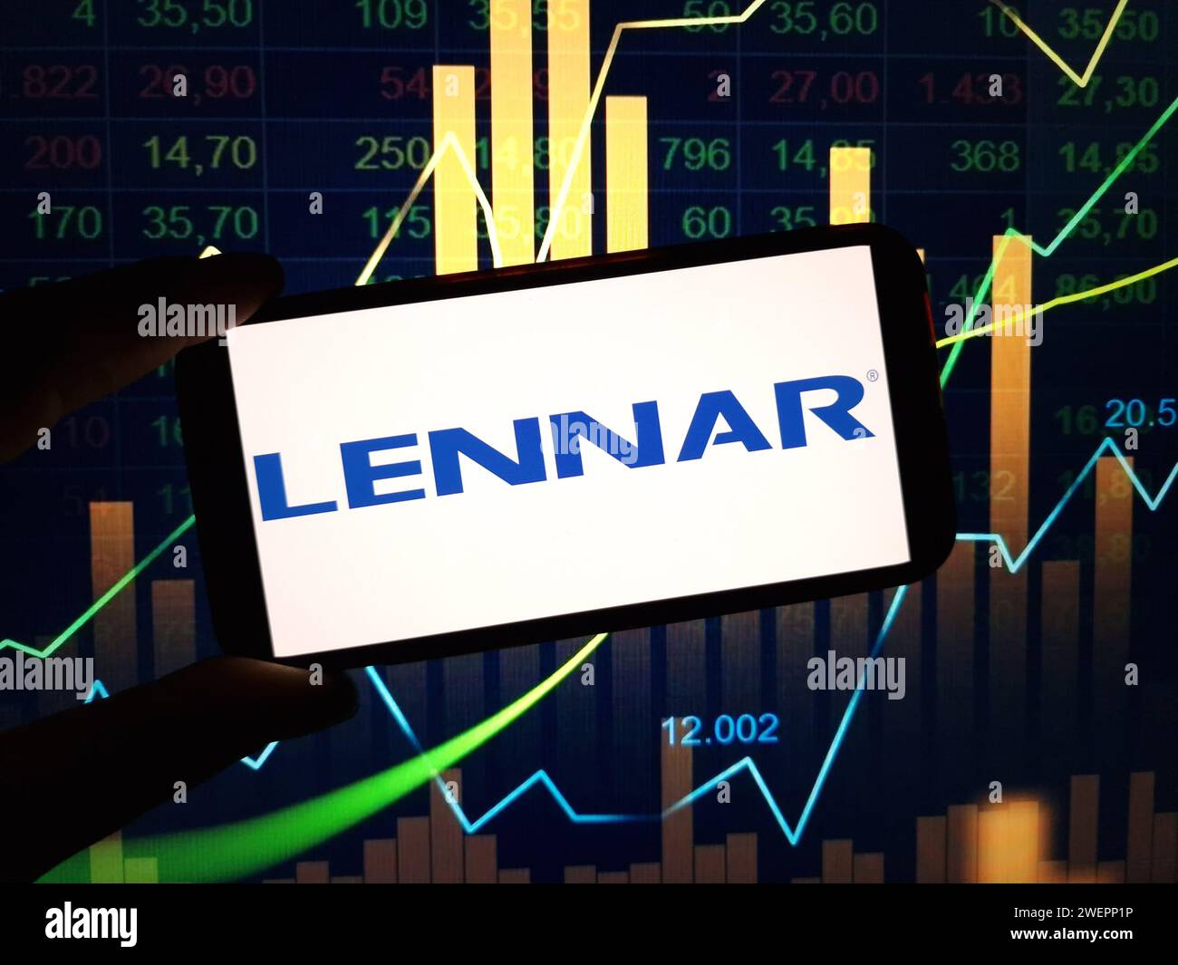 Konskie, Poland - January 25, 2024: Lennar Corporation logo displayed ...