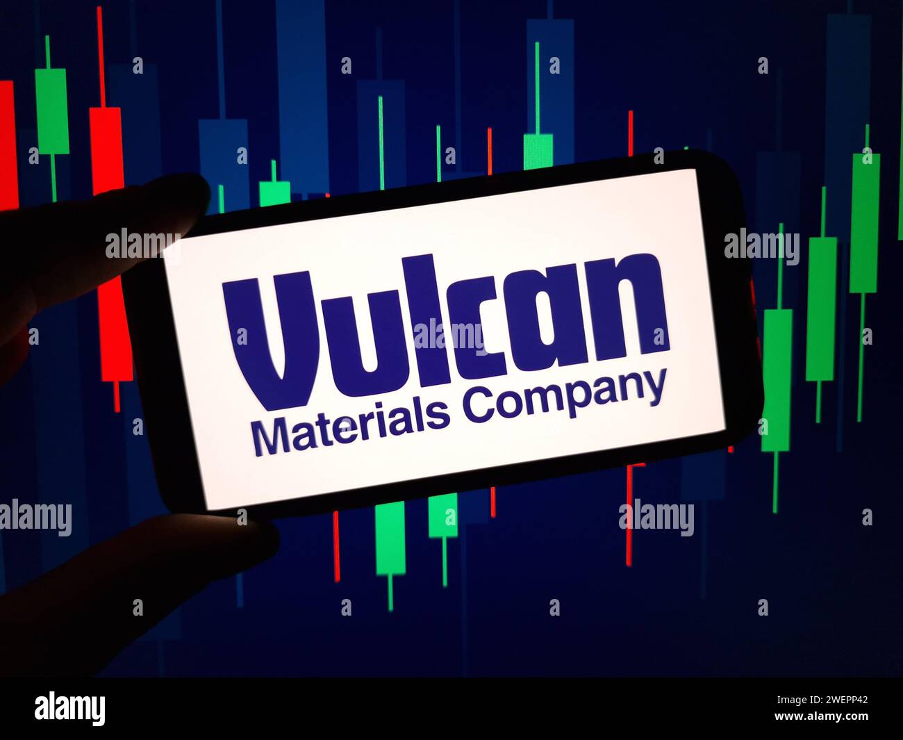 Konskie, Poland - January 25, 2024: Vulcan Materials company logo ...