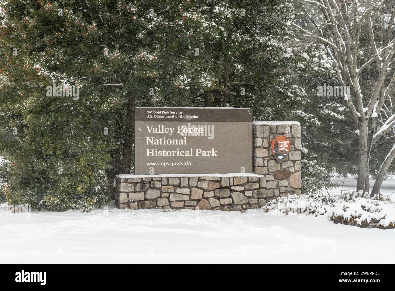Valley Forge, Pennsylvania - January 20, 2024: Valley Forge National ...