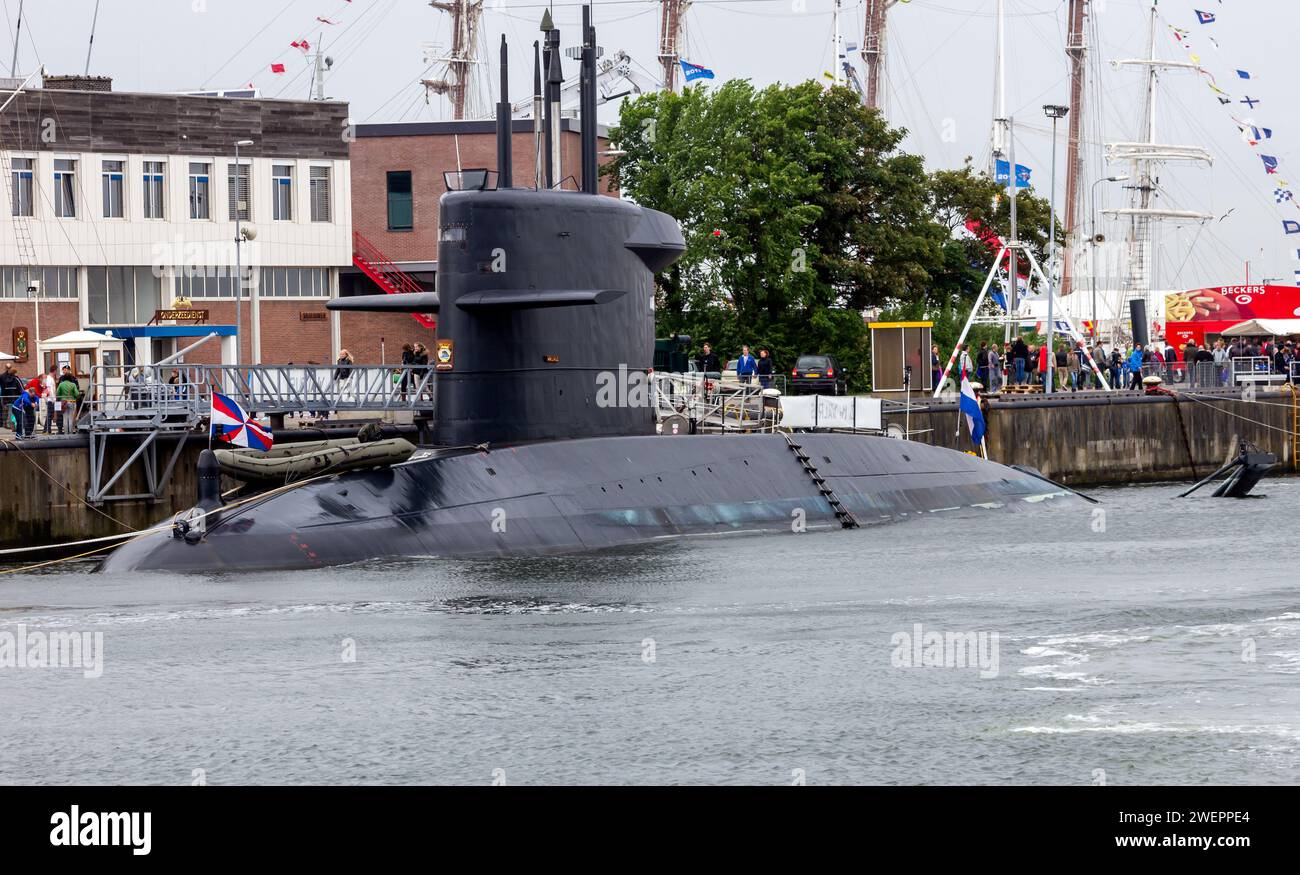 Dutch Navy Walrus-class submarine moored during the Dutch Navy Days ...