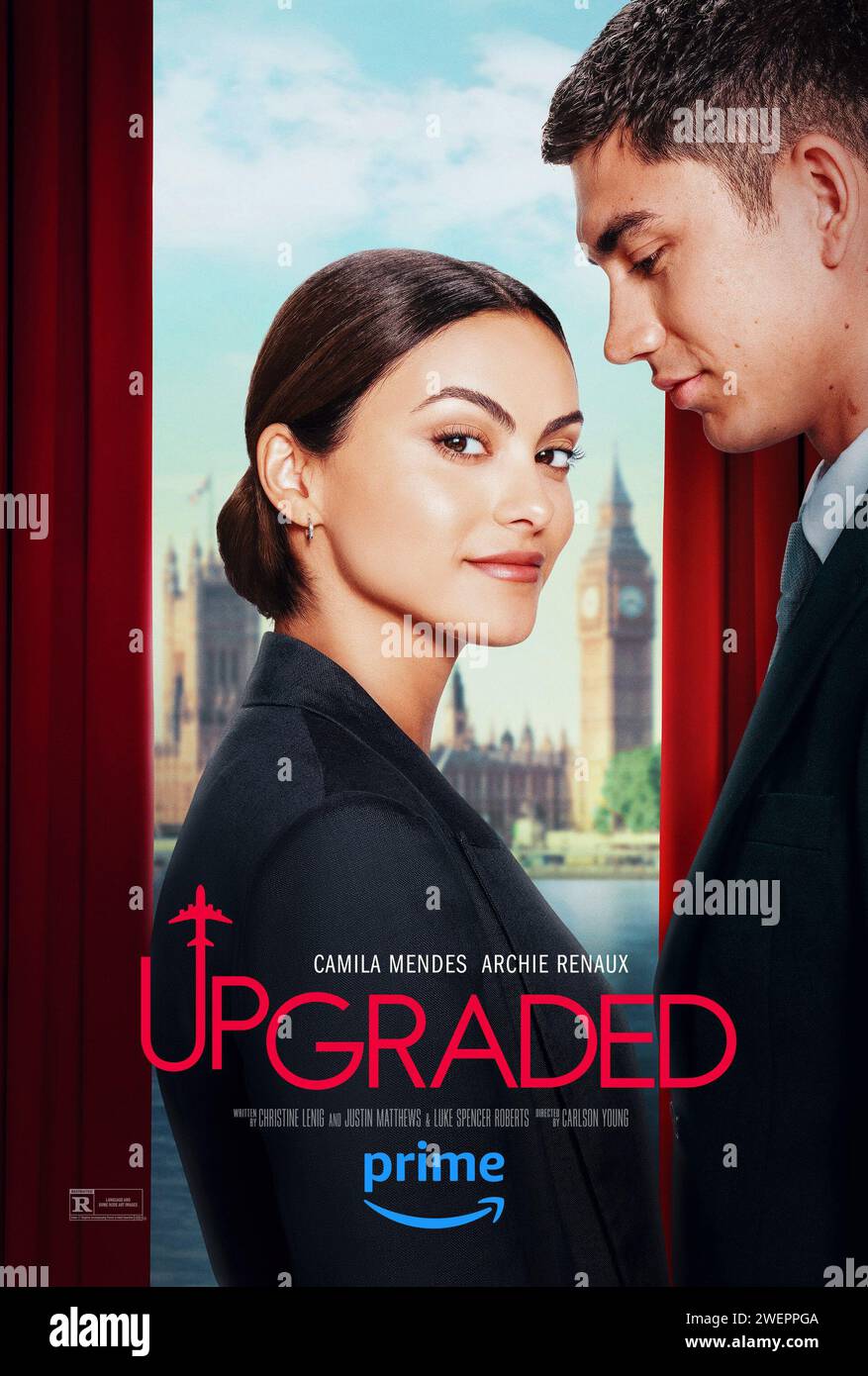 UPGRADED, US poster, from left: Camila Mendes, Archie Renaux, 2024. ph ...