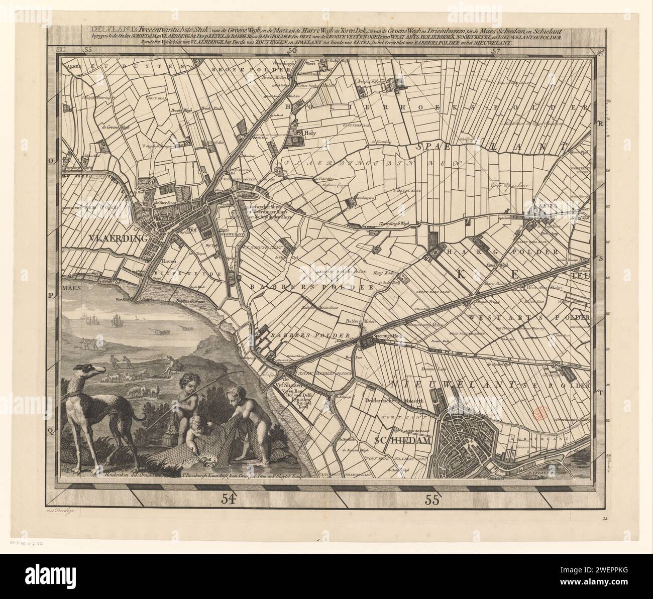 Map of the Delfland Water Board (twenty -two part), Luggert van Anse ...