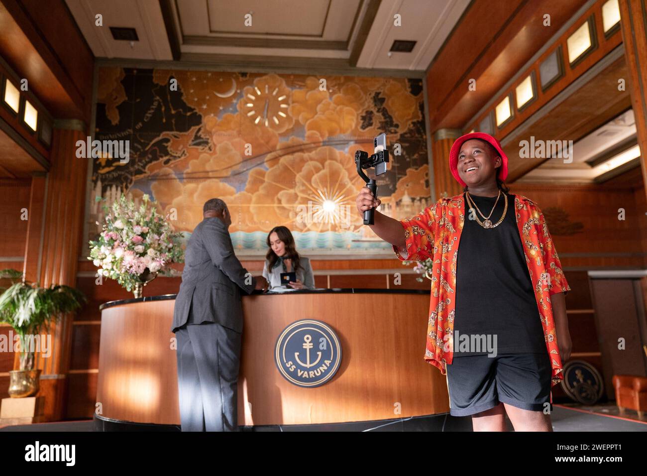 DEATH AND OTHER DETAILS, Danny Johnson (left, back to camera), Sincere ...