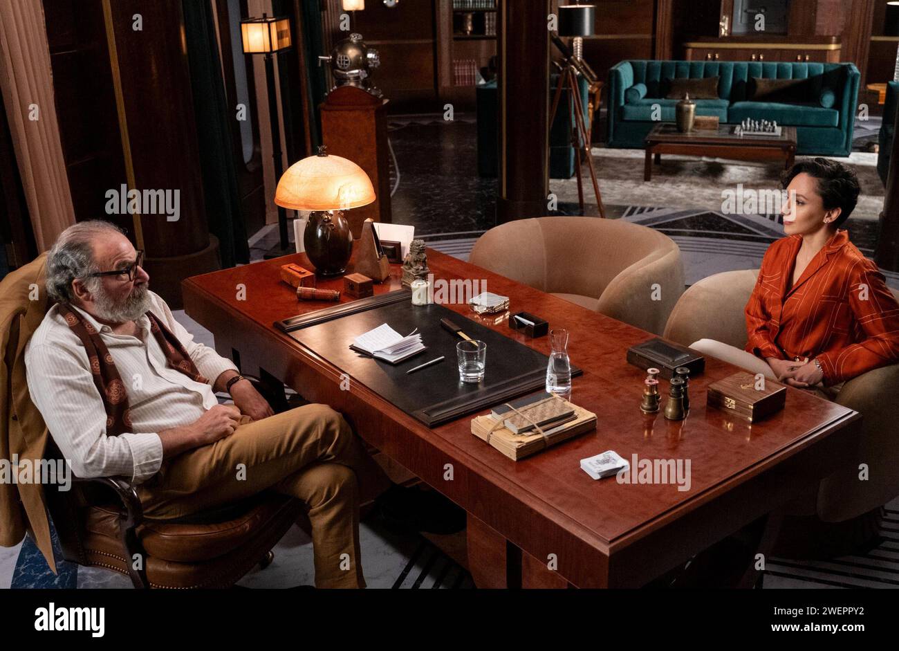 DEATH AND OTHER DETAILS, from left: Mandy Patinkin, Lauren Patten ...