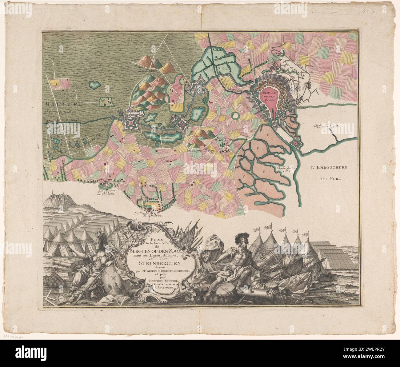 Map of the siege of Bergen op Zoom, 1747 (right -hand part ...