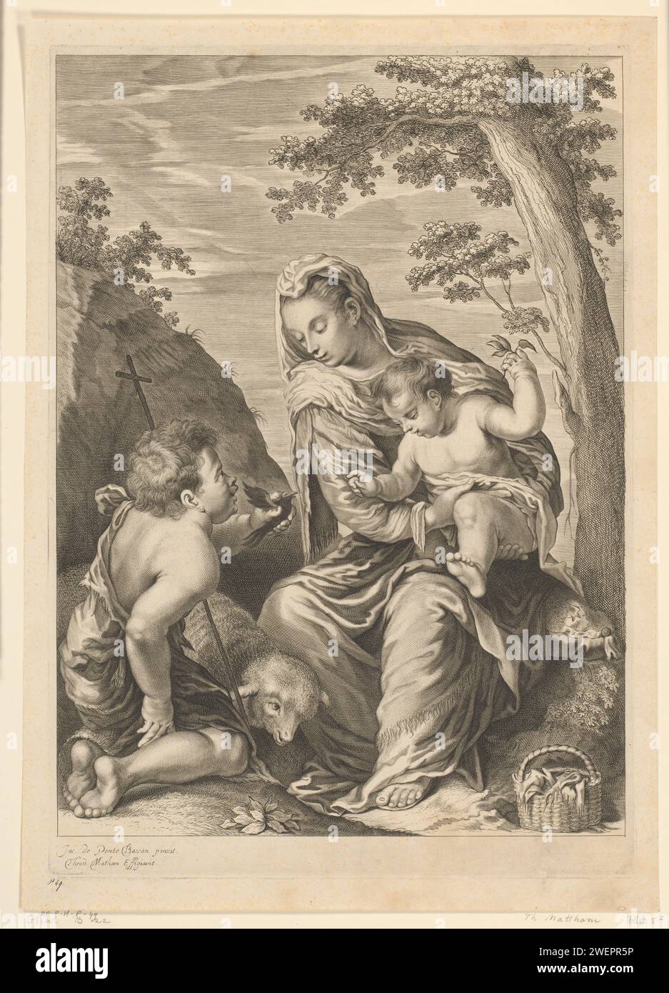 Maria with Kind and Johannes de Boper, 1646 - 1658 print Maria with ...