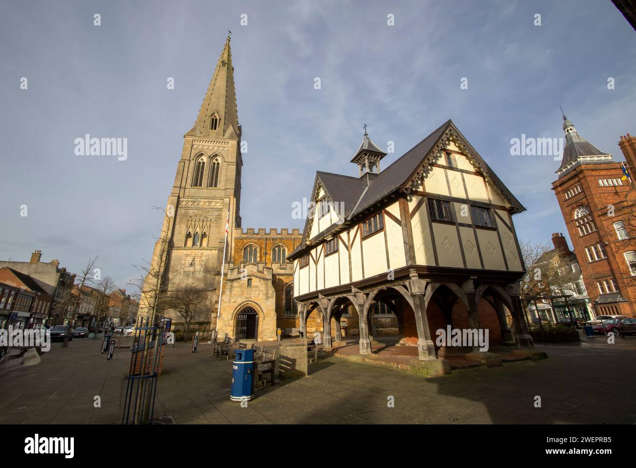 The Old Grammar School was built in 1614 in Market Harborough ...