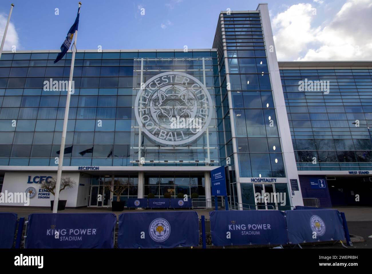 The King Power Stadium is home to Leicester City Football Club in ...