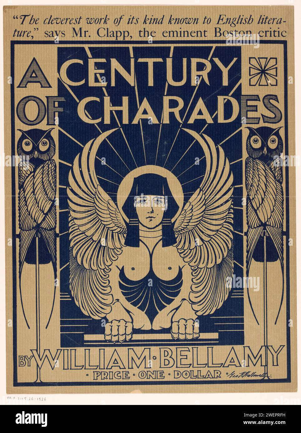 Reclamebiljet voor 'A Century of Charades' door William Bellamy ...