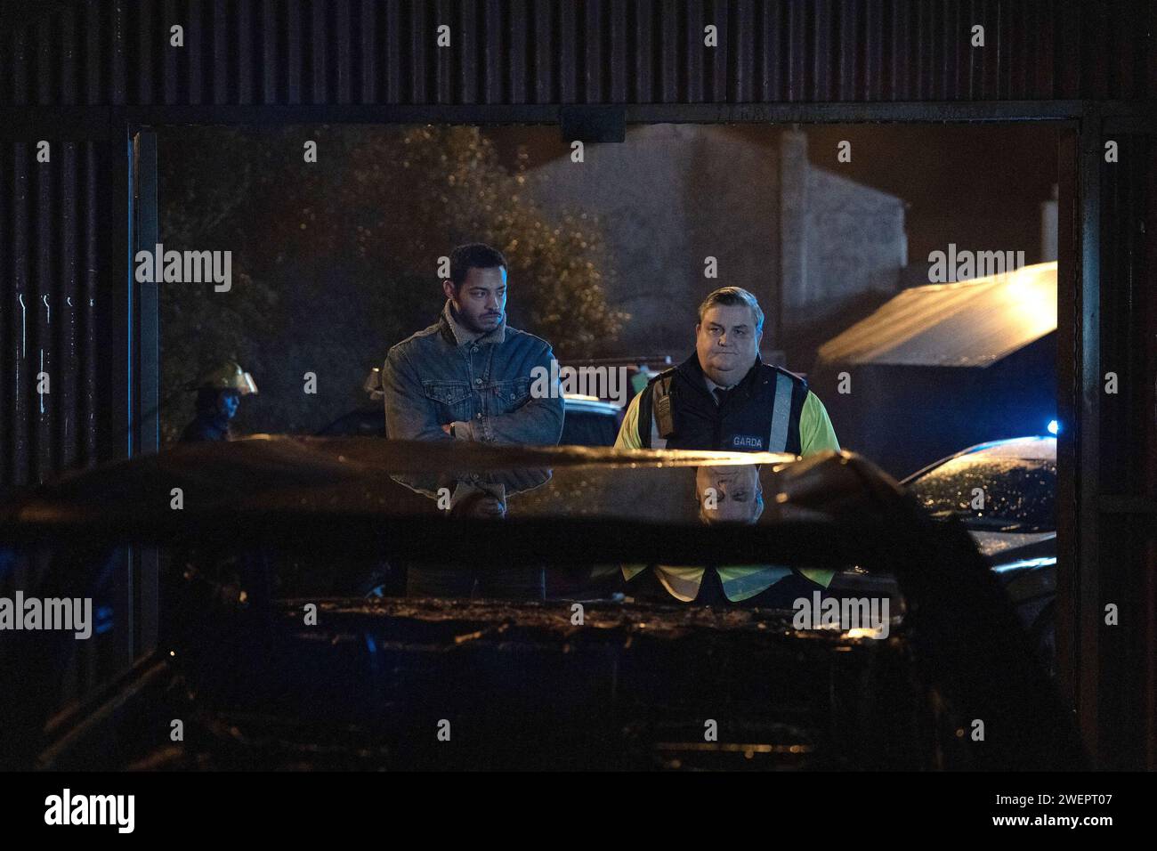 THE WOMAN IN THE WALL, from left: Daryl McCormack, Simon Delaney, Back ...