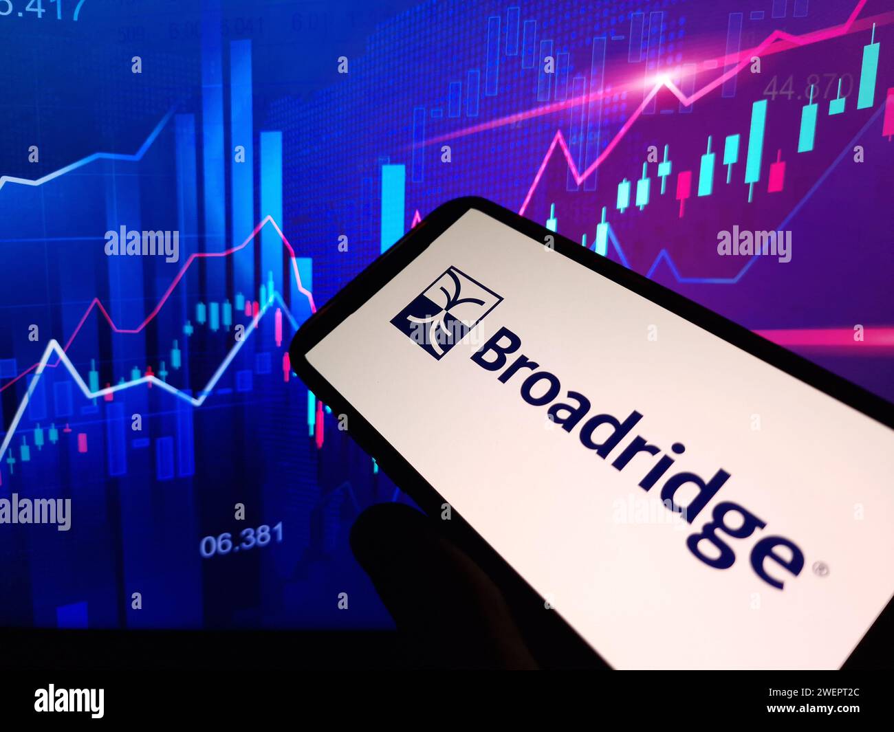Konskie, Poland - January 25, 2024: Broadridge Financial Solutions ...