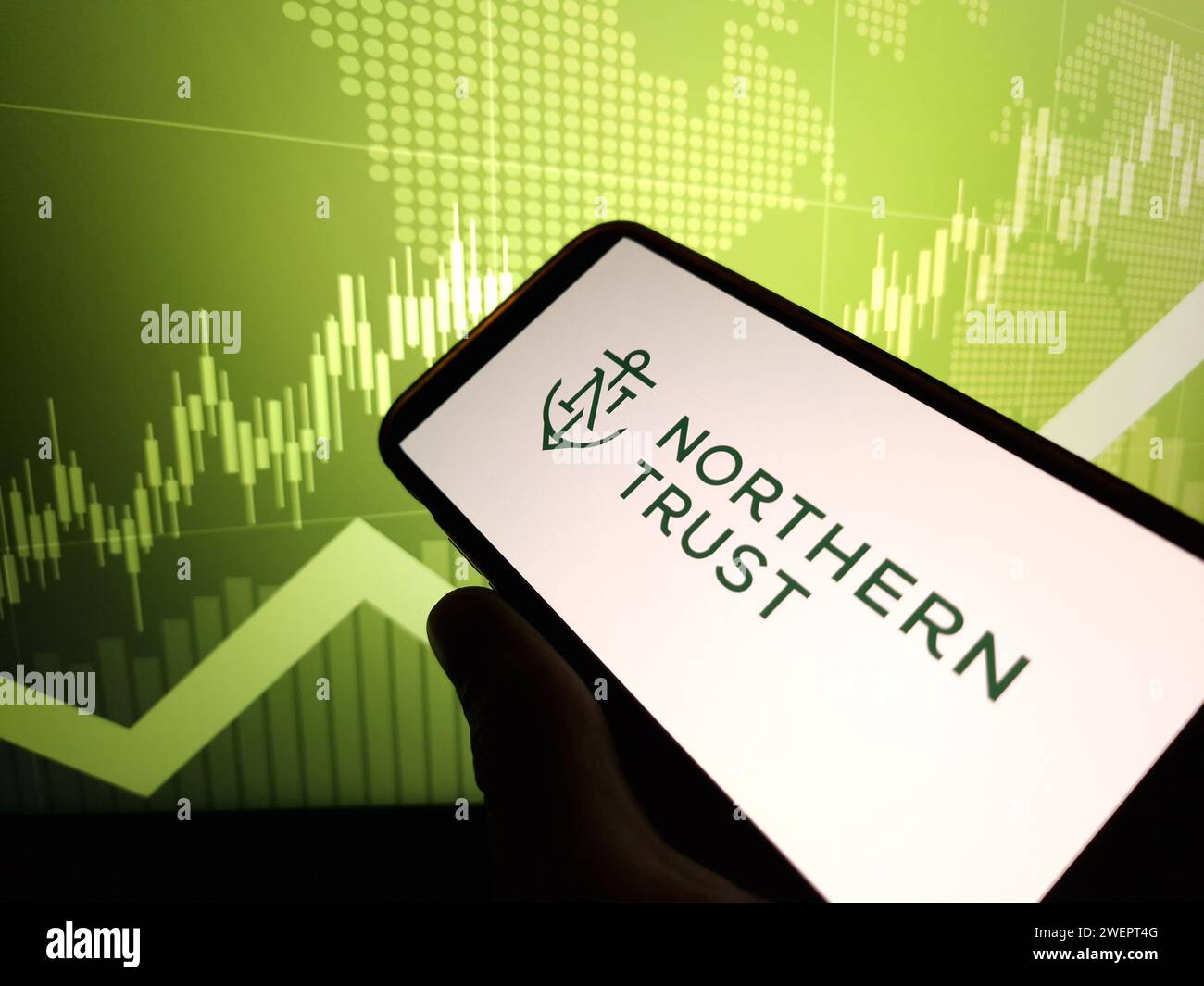 Konskie, Poland - January 25, 2024: Northern Trust company logo ...