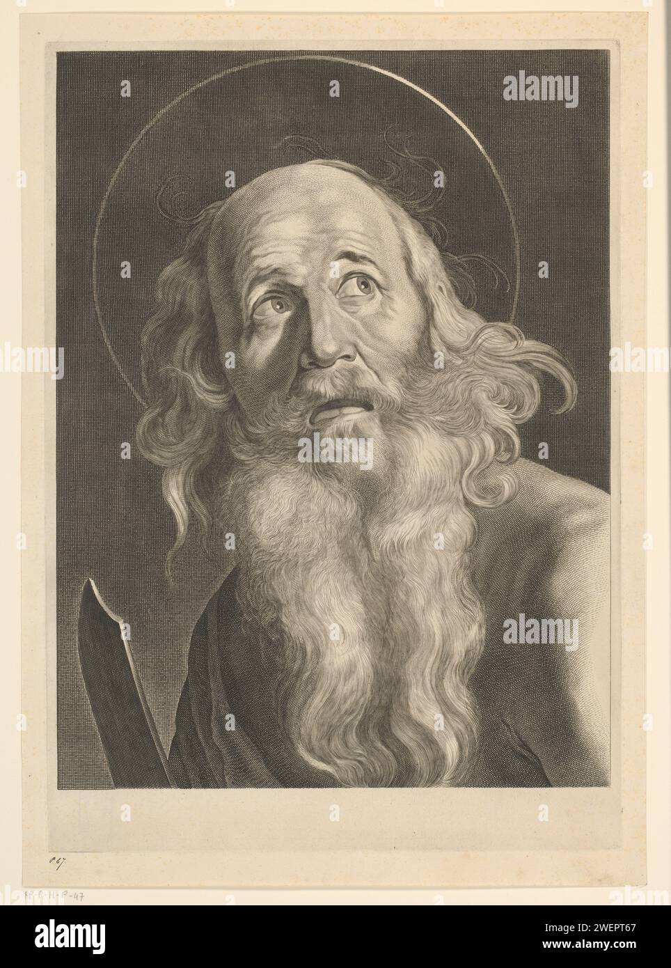 H. Bartolomeus, 1621 - 1676 print The holy Bartolomeus, with open mouth ...