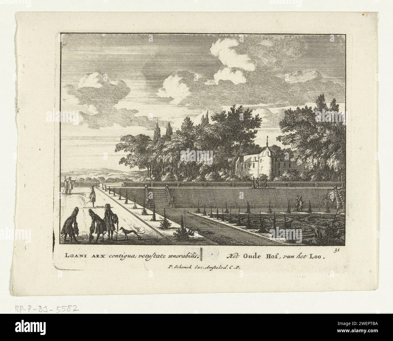 View of Castle Het Oude Loo, 1695 - 1705 print View of the old Loo ...