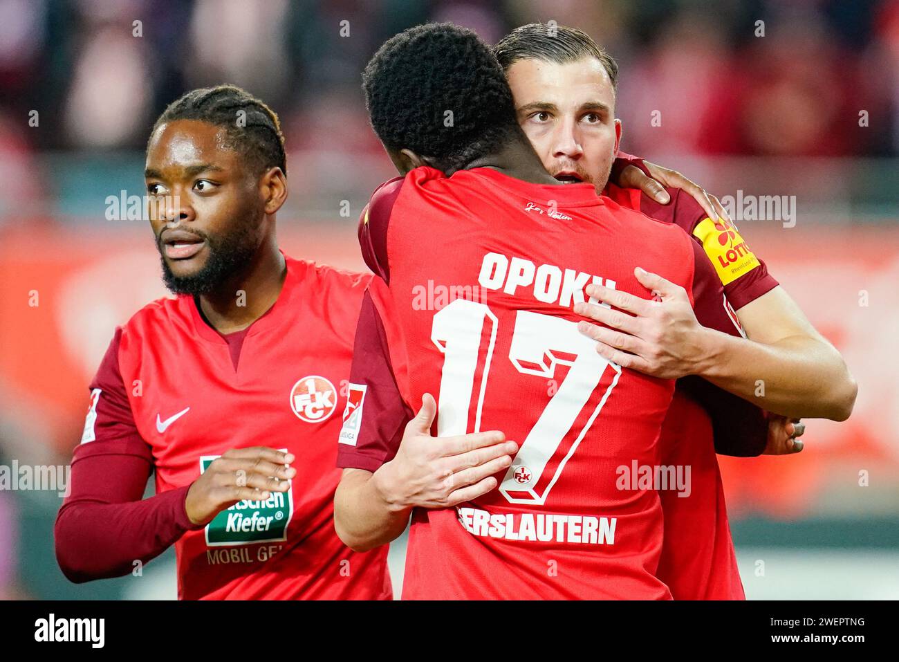 26 January 2024, Rhineland-Palatinate, Kaiserslautern: Soccer ...