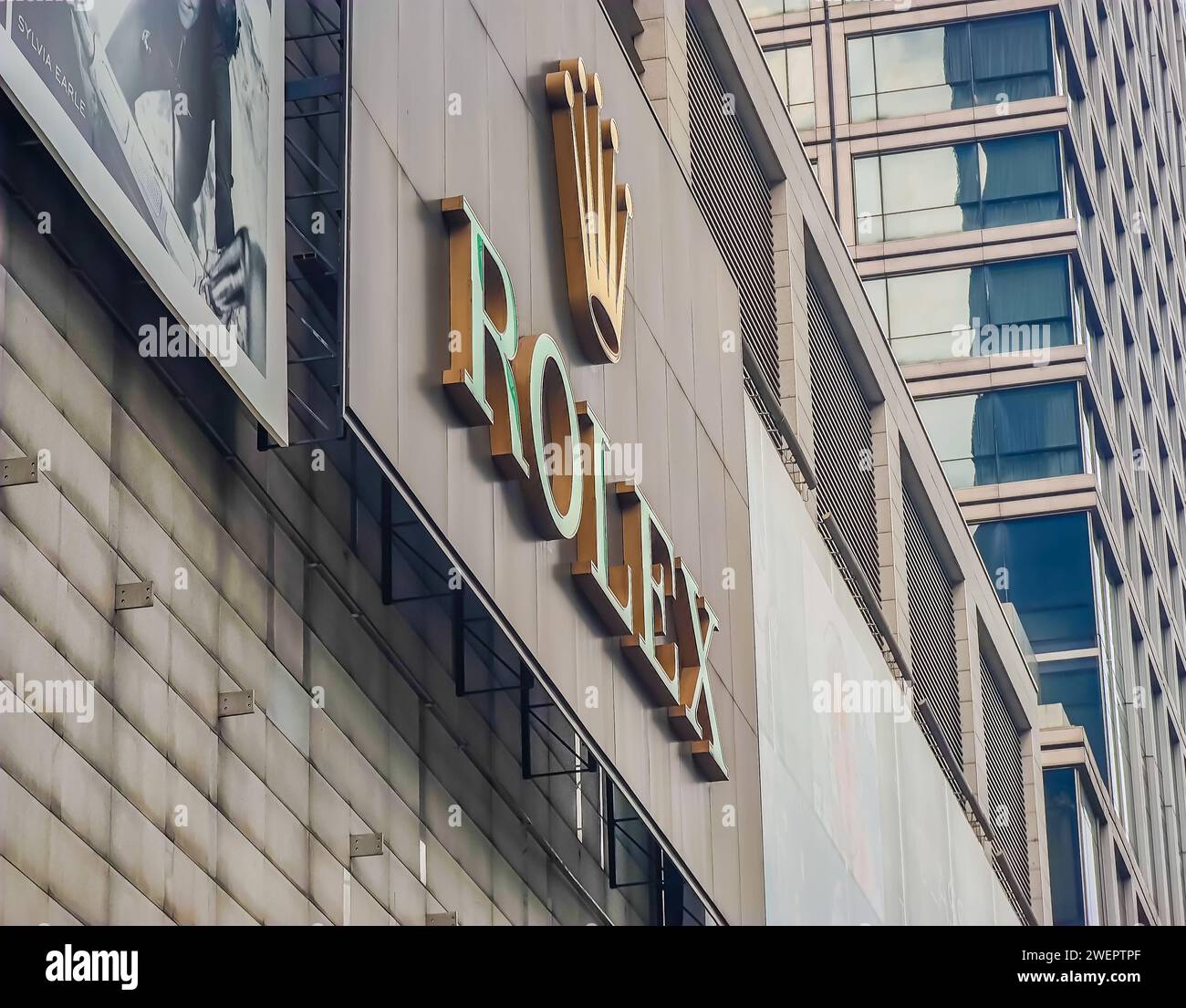 Kuala Lumpur, Malaysia - January 26, 2024: Exterior view of a Rolex ...