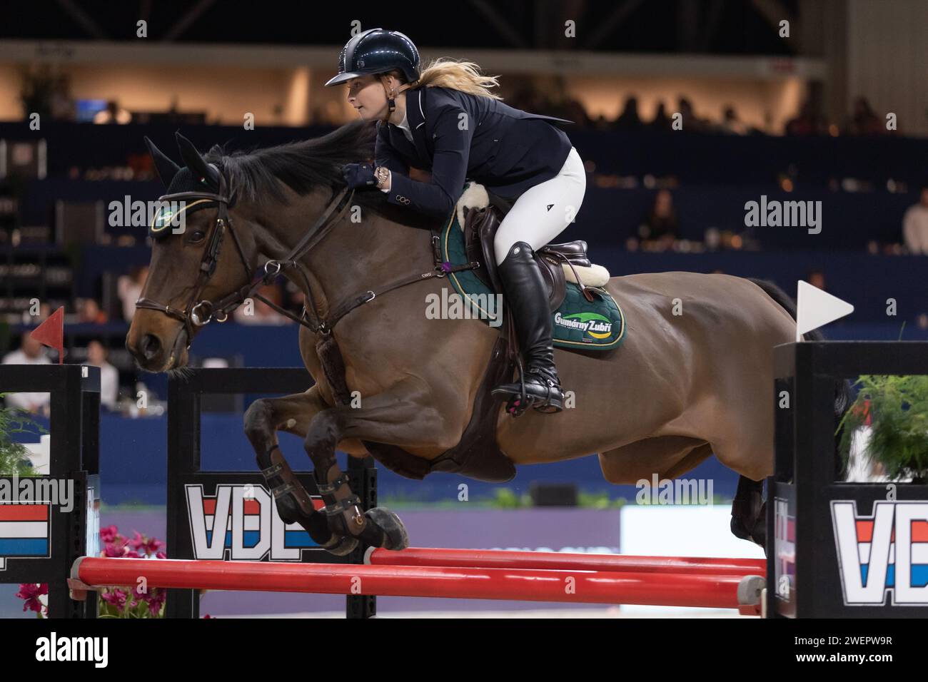 Amsterdam, Netherlands - January 26, 2024. Sara Vingralkova from Czech ...