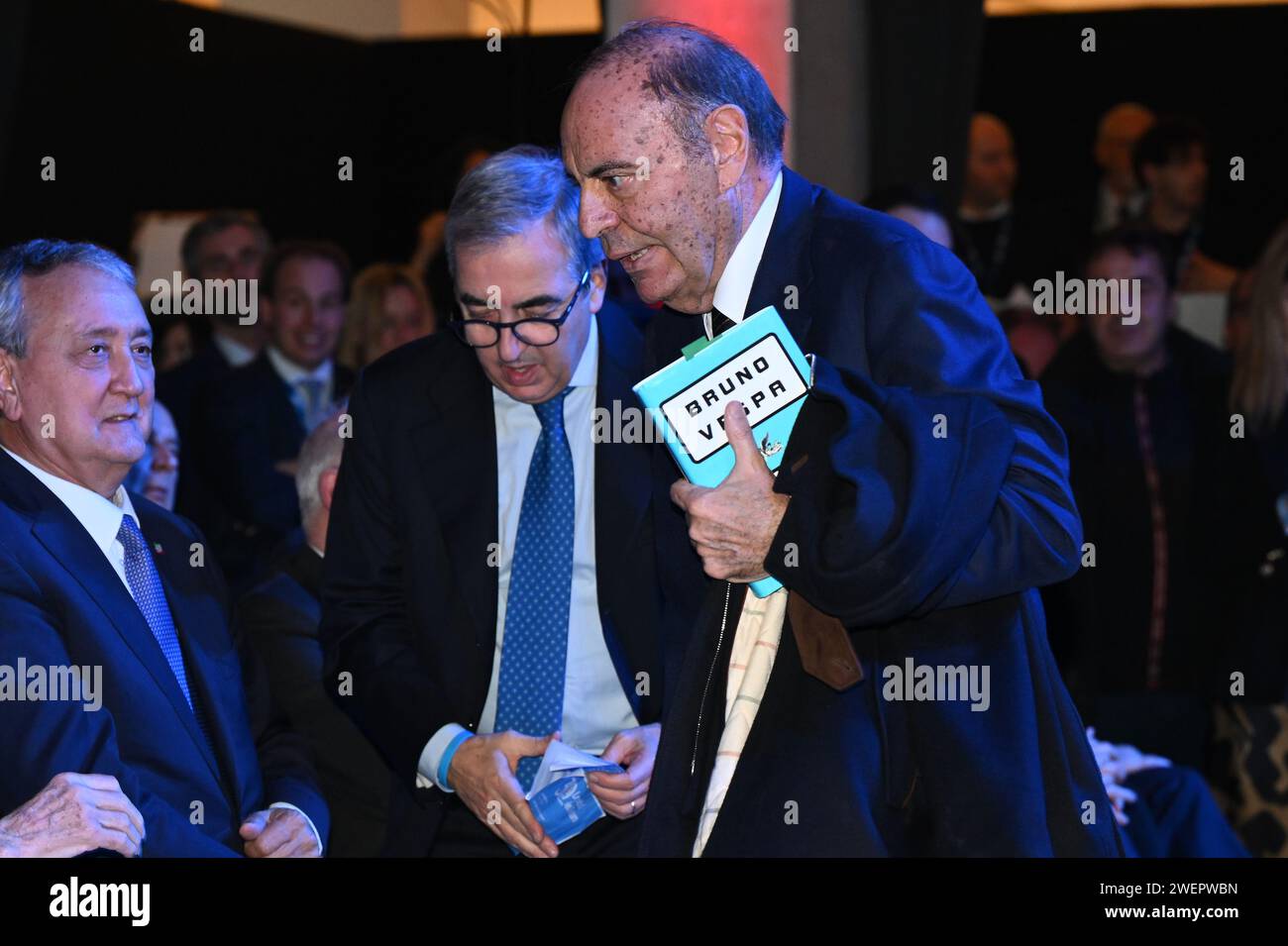 Rome, Italy. 26th Jan, 2024. Bruno Vespa during the event “30 years of ...