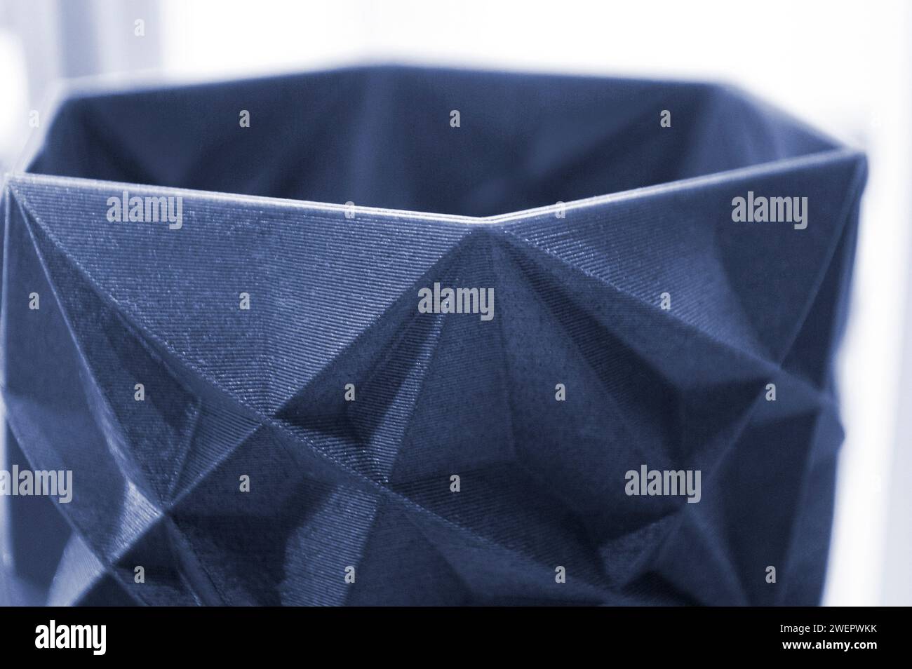 Art object vase printed on a 3D printer. Models created by a 3D printer ...