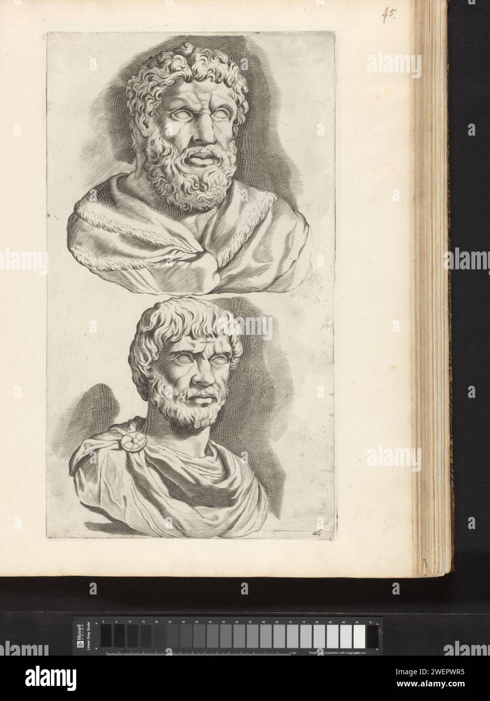 Van Jupiter Capitoline, 1636 - 1647 print Two Roman sculptures from ...