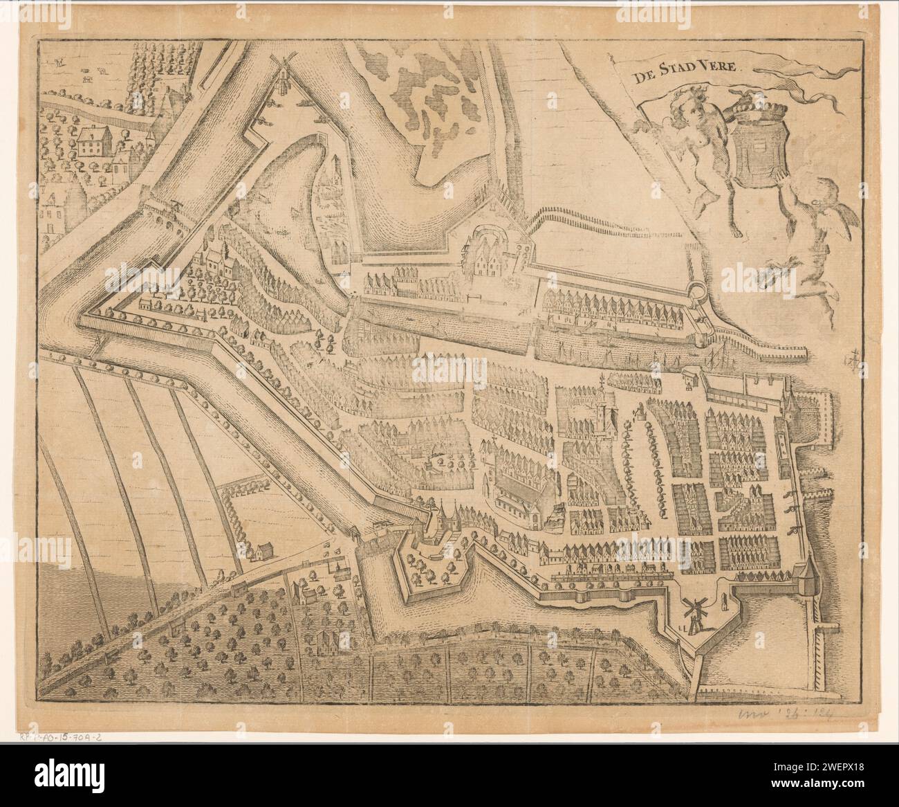 Map of Veere, Anonymous, 1722 - 1728 print Map in a nutshell ...