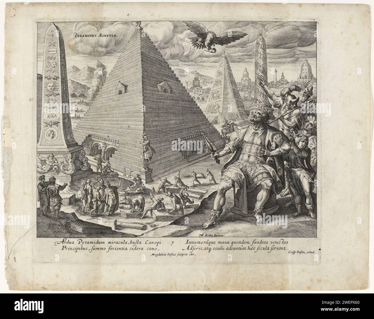 Pyramid of Egypt, Magdalena van de Passe, After Maerten de Vos, 1614 ...