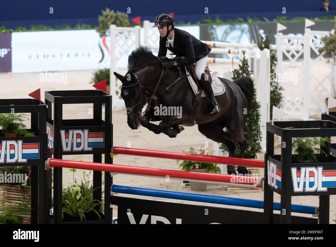 Amsterdam, Netherlands - January 26, 2024. Gilles Thomas of Belgium ...