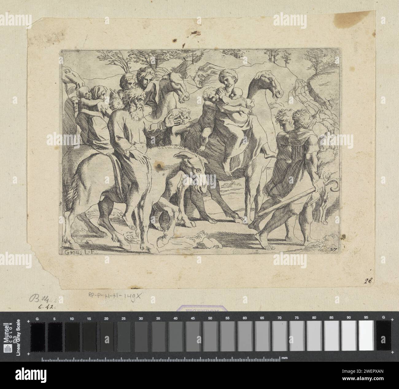 Jakob returns to his father Isaak, Giovanni Lanfranco, After Rafaël ...